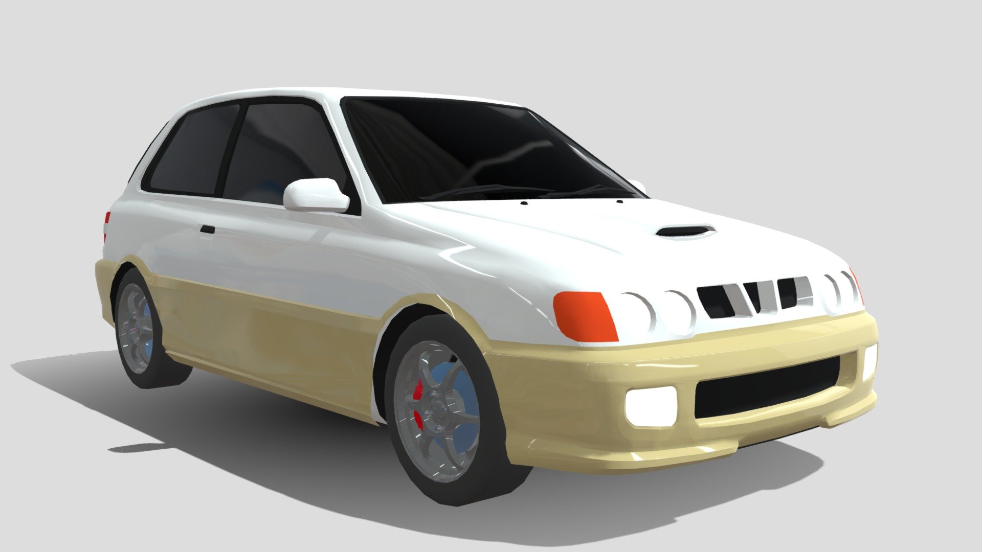 Toyota Starlet GT Turbo - 3D model by Raysh (@Raysh_.) [39be1f6] - Sketchfab