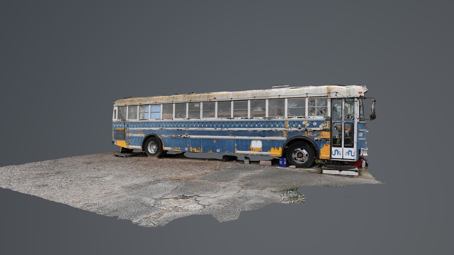 The Painted Bus Photogrammetry Version - 3D model by PTinSC ...
