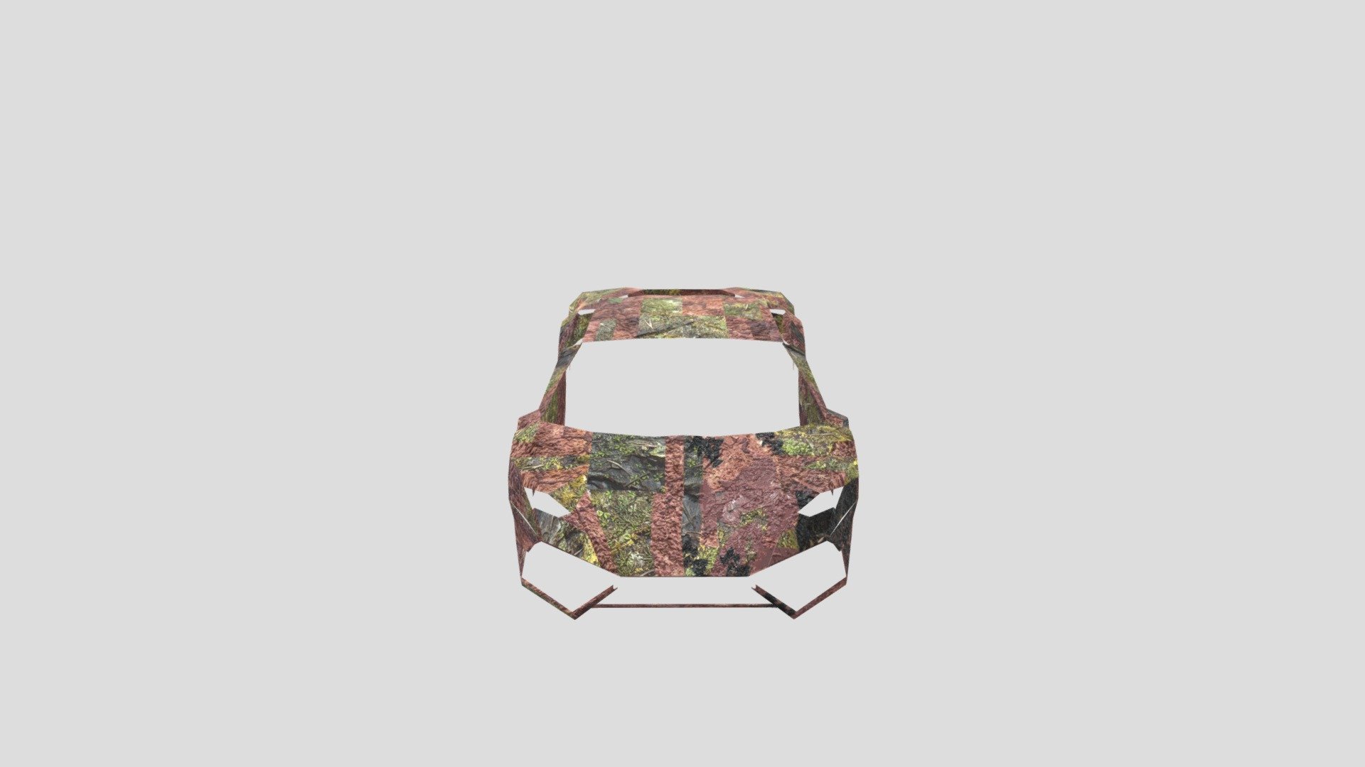 Ruined old Lambo - 3D model by Ryota (@RyuuRyota) [39c0c34] - Sketchfab