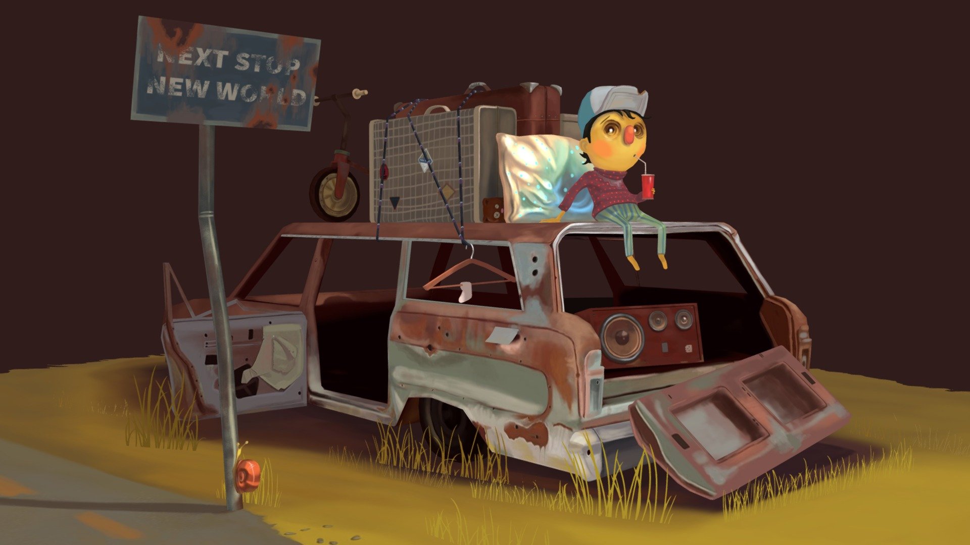 Next stop - Download Free 3D model by FrancisLeg [39c5c47] - Sketchfab