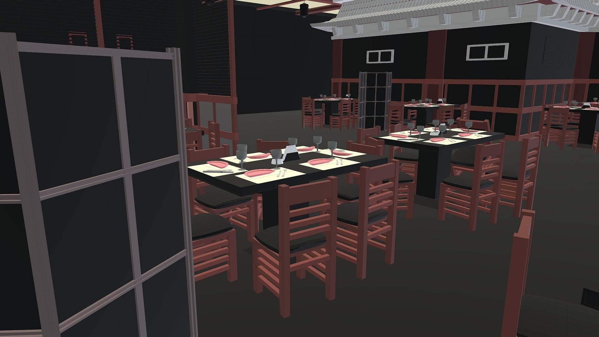 Japanese Restaurant - Buy Royalty Free 3D model by Vicki Lau (@vickicup ...