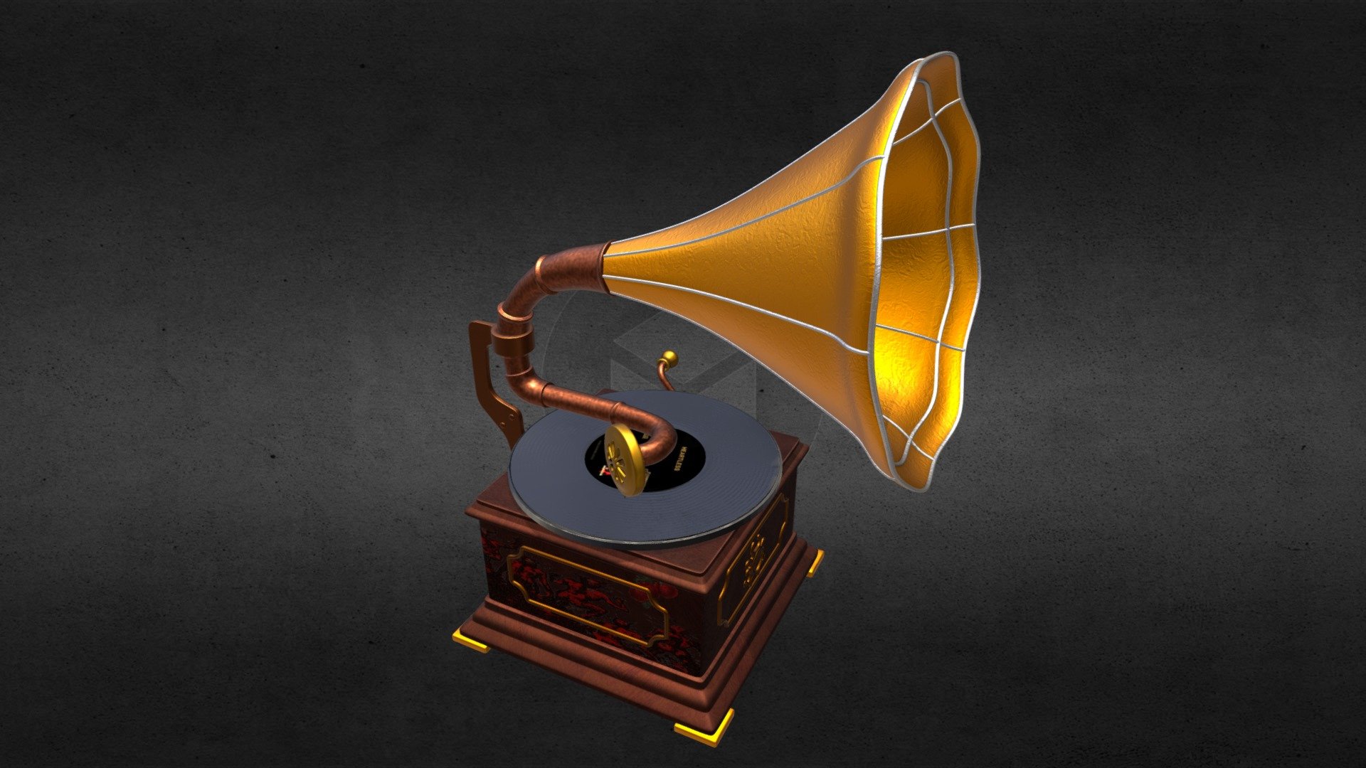 Gramophone | XO - 3D model by Xixama (@crazzyboyy32) [39c888c] - Sketchfab