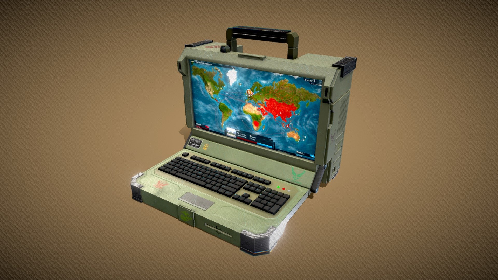 army portable computer - 3D model by Sdeto [39cb424] - Sketchfab
