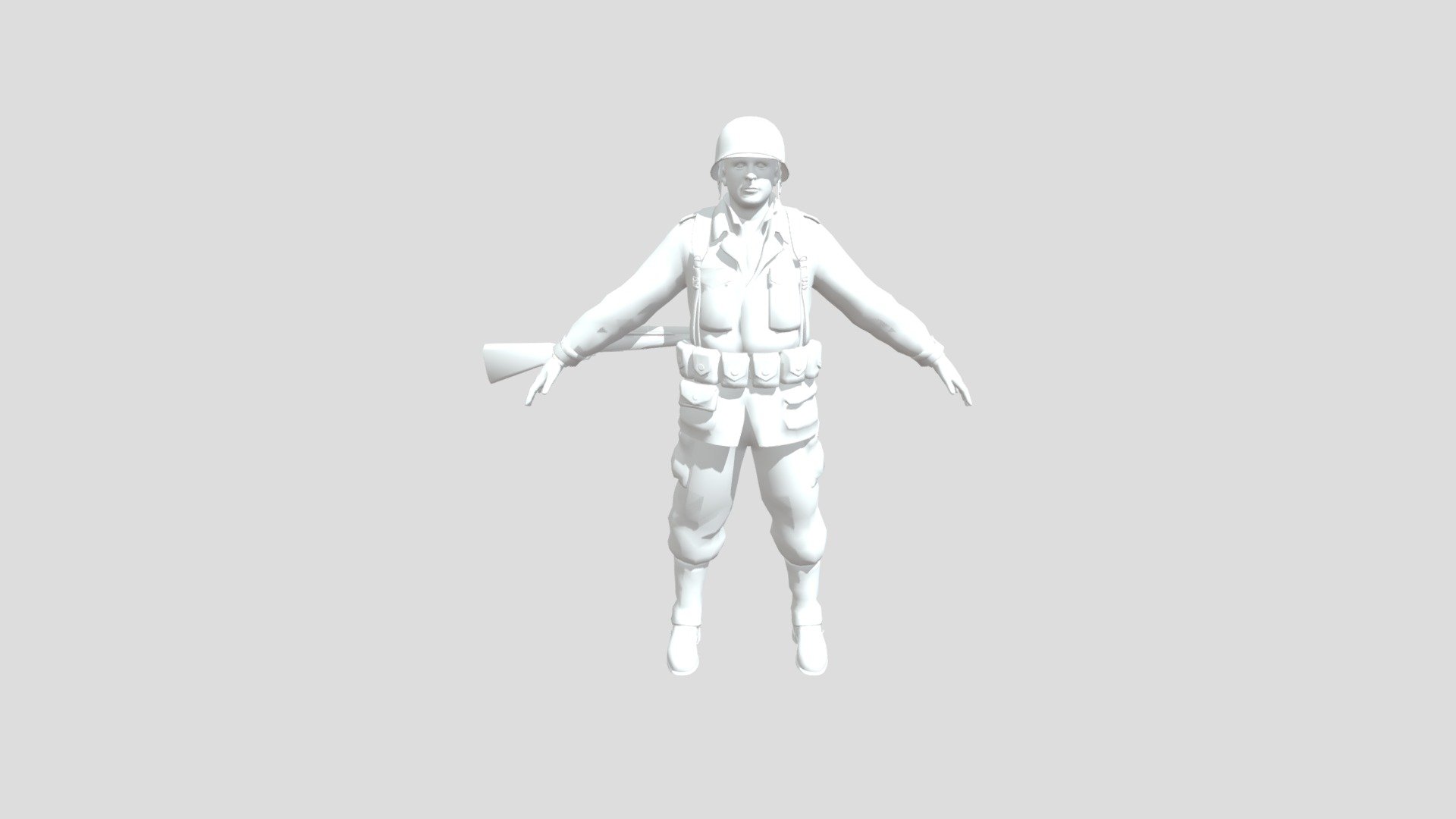 WW2 US Soldier - 3D model by stanislas.desruelle [39d1046] - Sketchfab