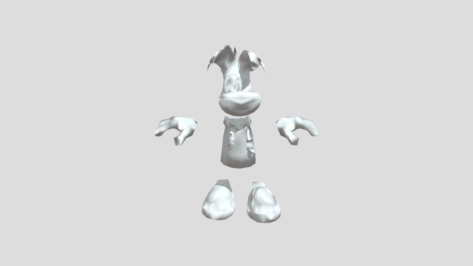 Play Station 2 - Rayman 3 Hoodlum Havoc - Rayman - 3D model by santana ...