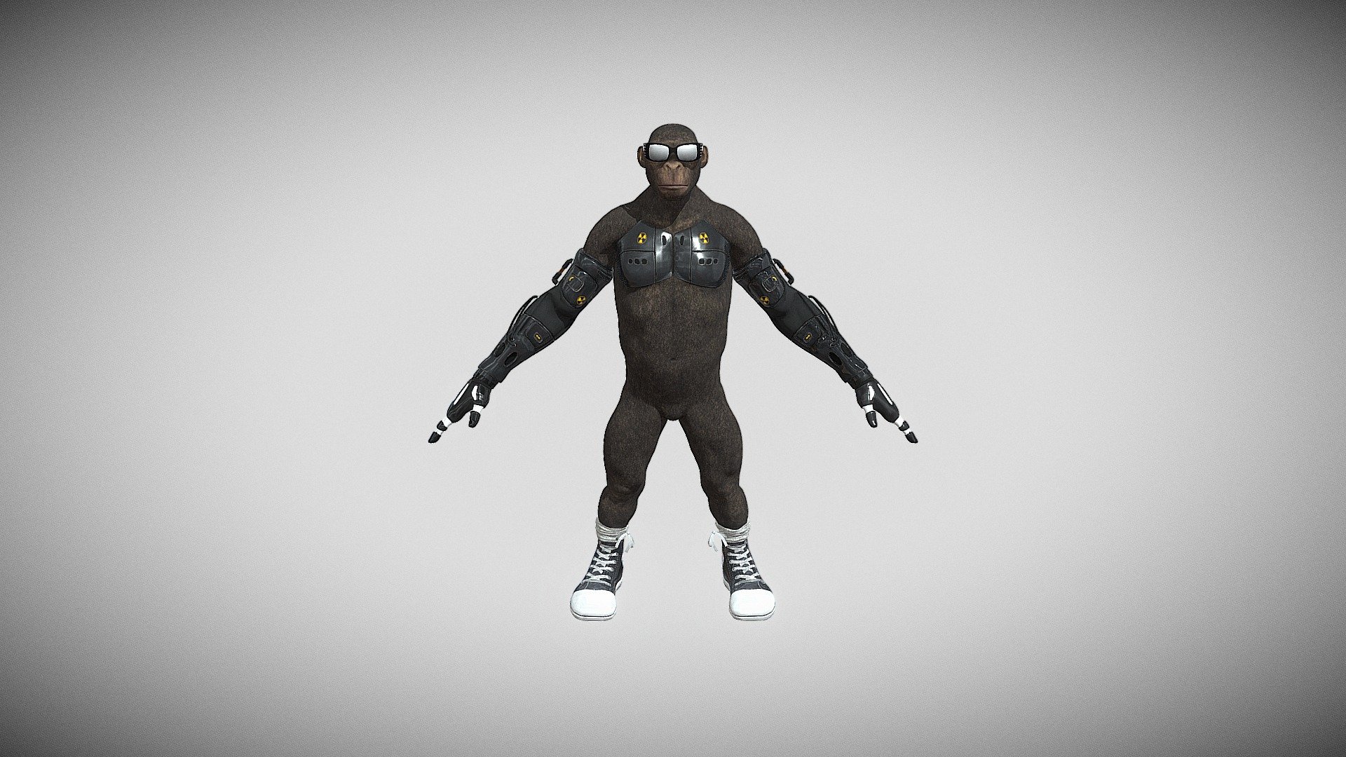 22Block:CyBor Apez NFT - 3D model by 22block [39d796d] - Sketchfab