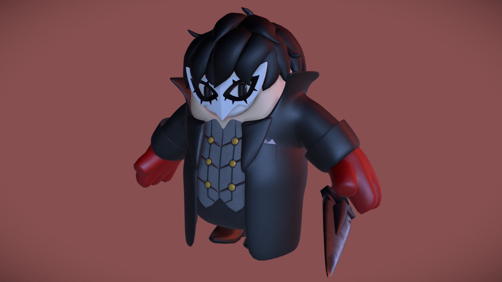 Fall Guys Persona 5 Joker Skin - 3D model by caldas04 [39d79d8] - Sketchfab