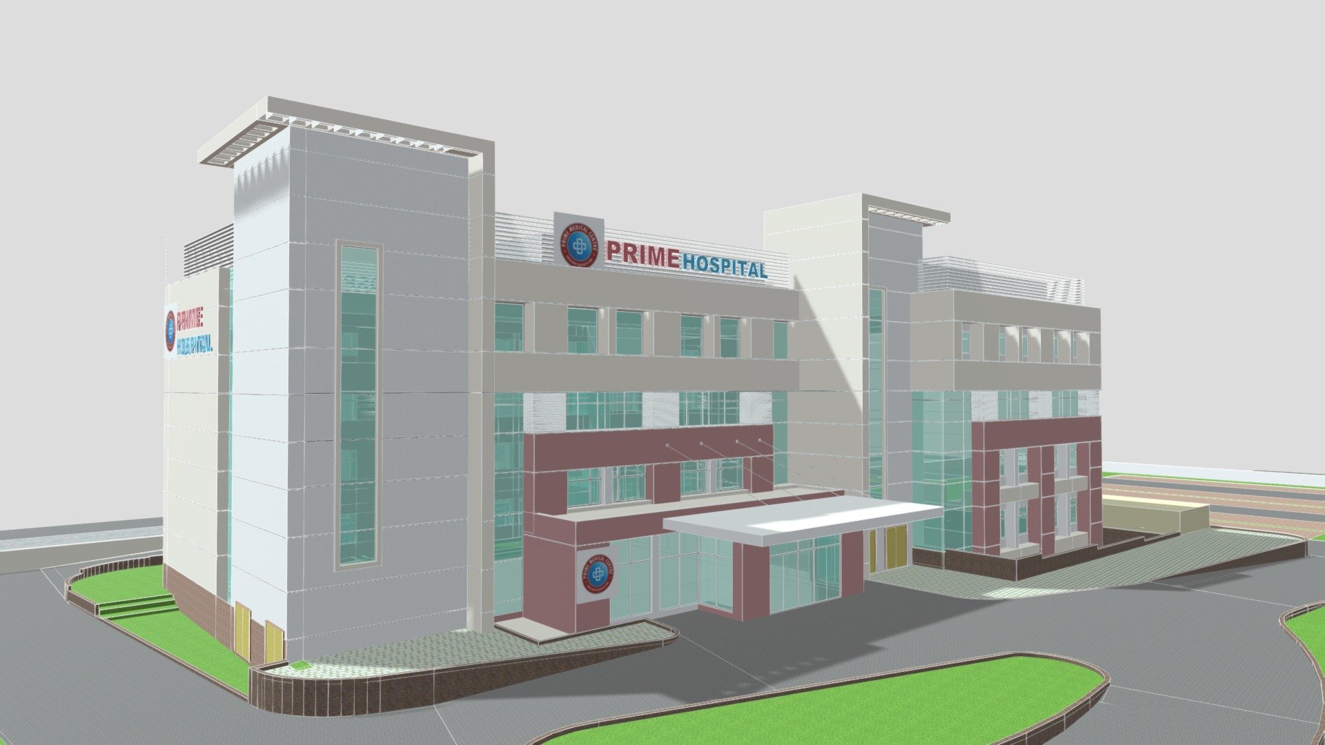 Prime Hospital, Bilaspur (OP 1B) - 3D model by RSMS ARCHITECTS (@Ar ...