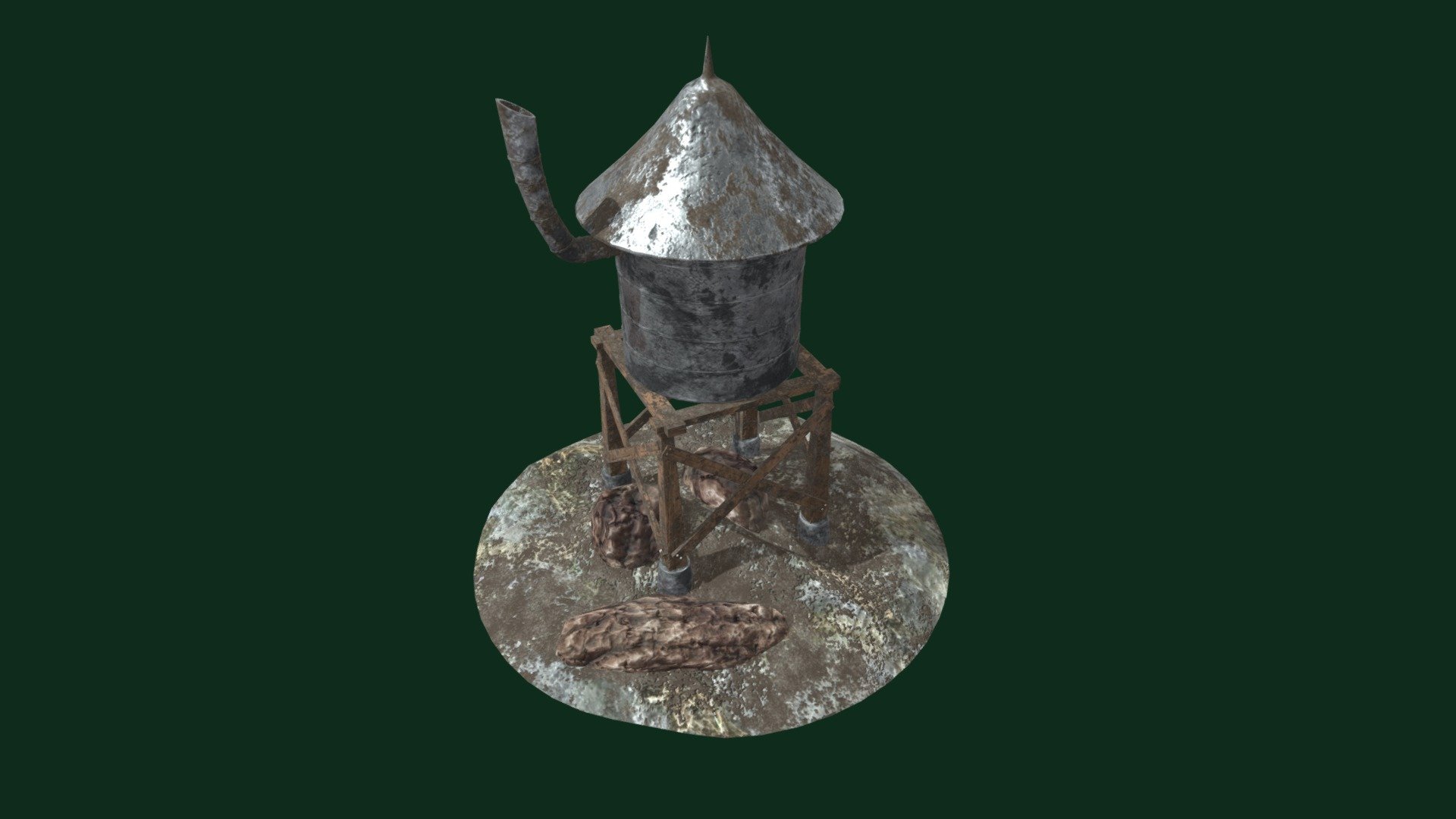 Water Tower - Download Free 3D model by Pablo88 [39d805c] - Sketchfab