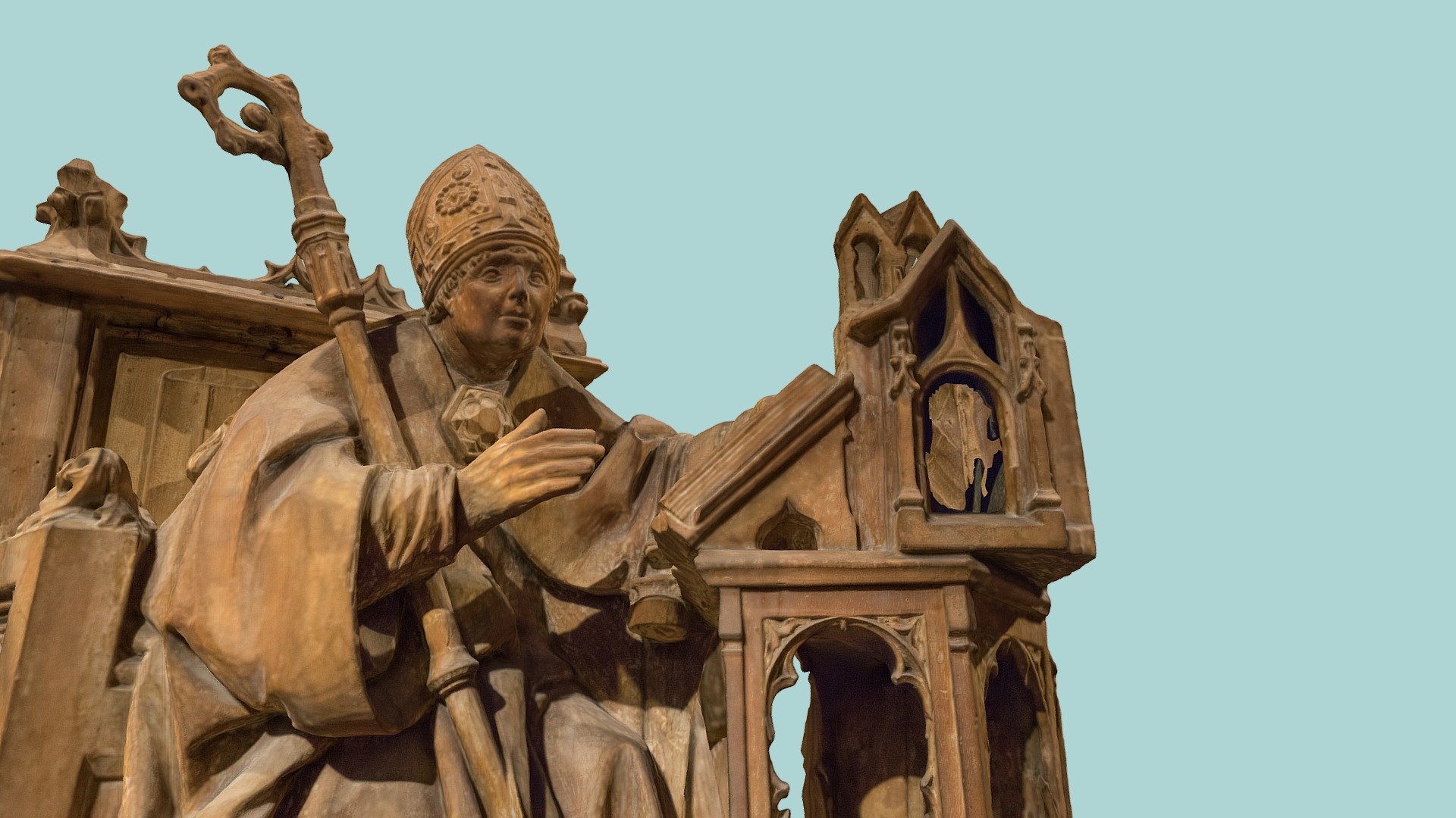 Saint Ambrose in His Study - Tamara de Campos - Download Free 3D model ...