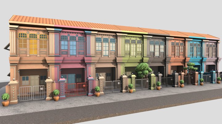 Shophouse 3D models - Sketchfab