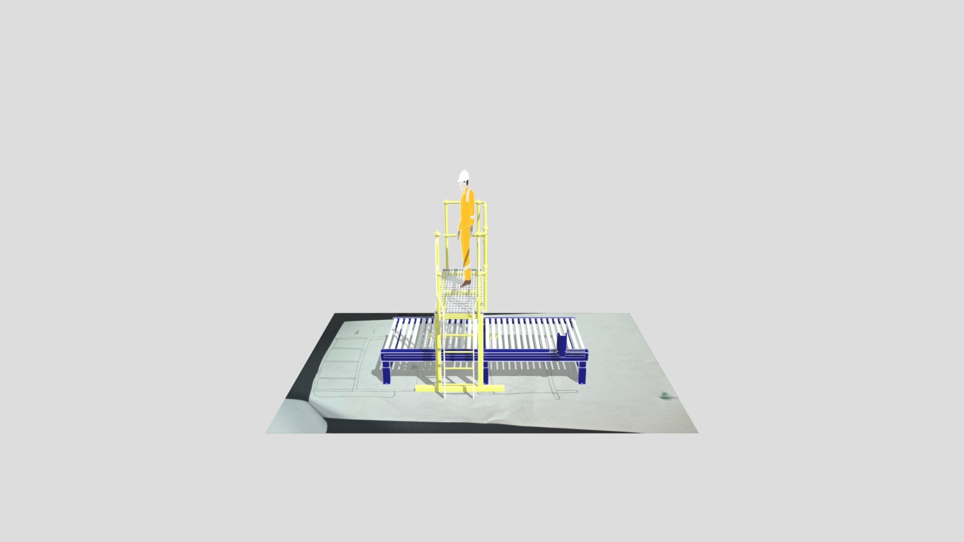 Conveyor Platform - 3D model by ksa2020 / Dezine 2020 (@ksa2020 ...