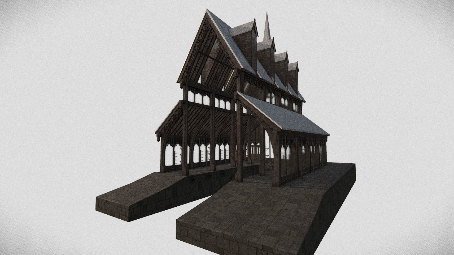 Hogwarts Boathouse - WIP - 3D model by Absalom (@Absalom3D) [39dd981 ...