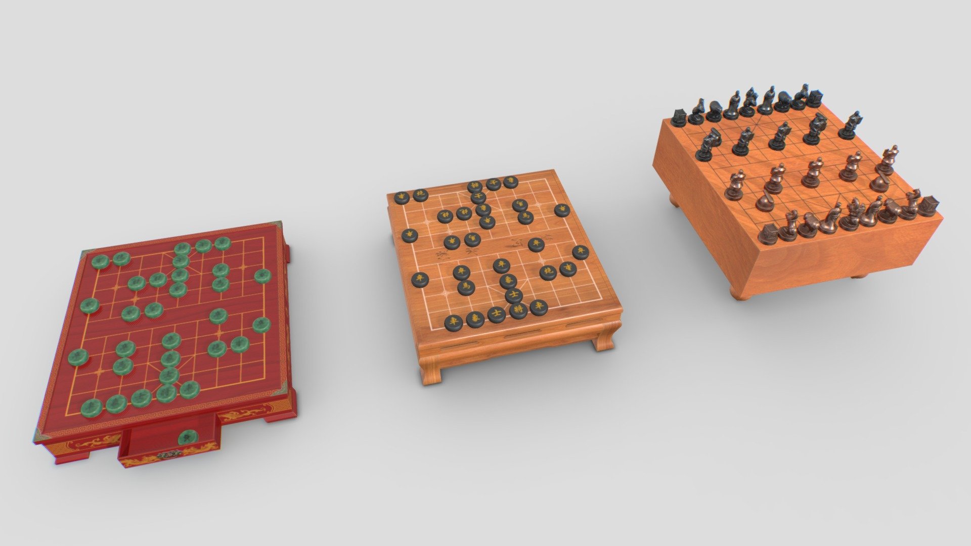 Xiangqi preview 01 - 3D model by bunnopen [39de834] - Sketchfab