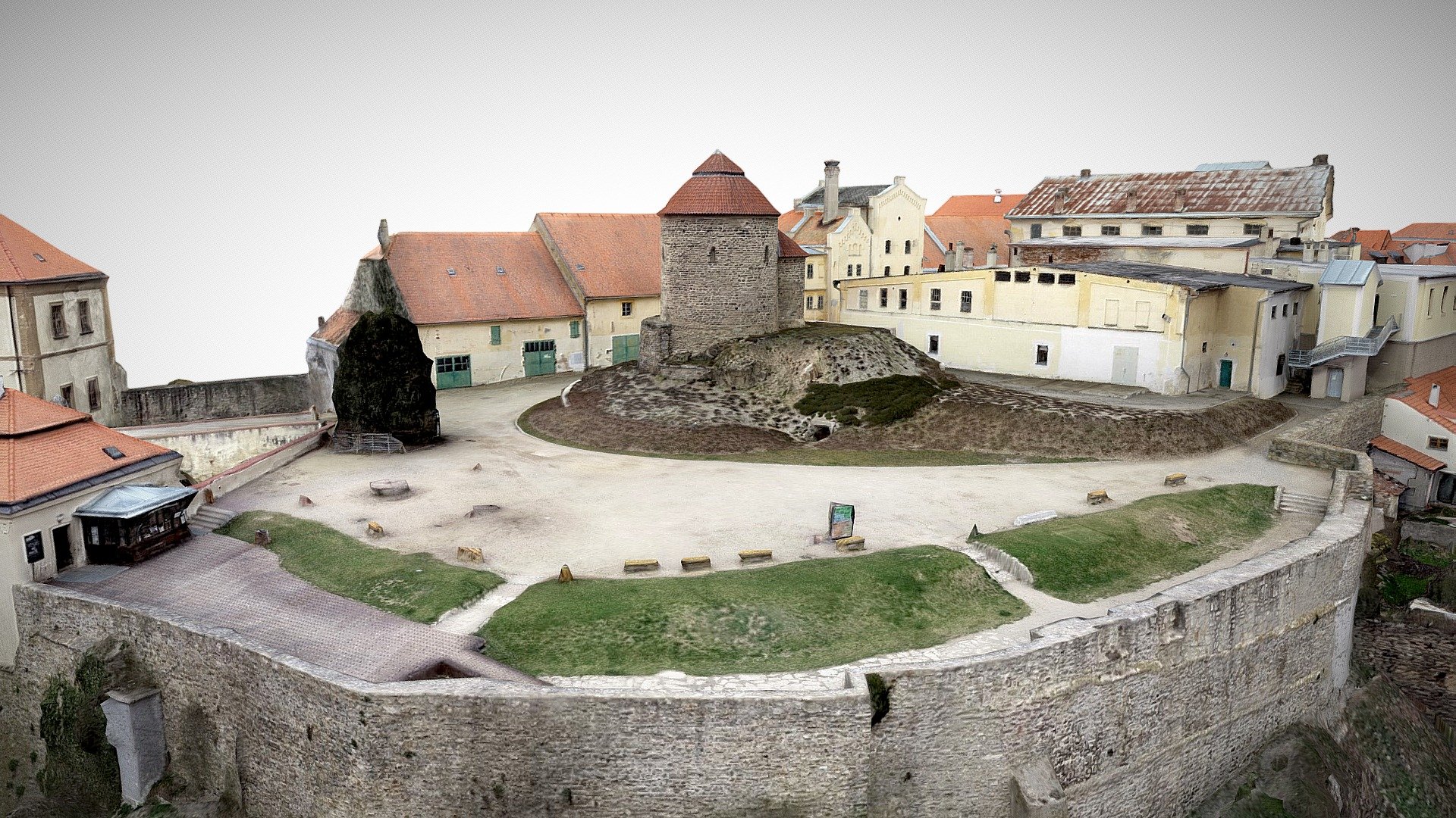 ZNOJMO - castle and rotunda - 3D model by COL-project [39deabf] - Sketchfab