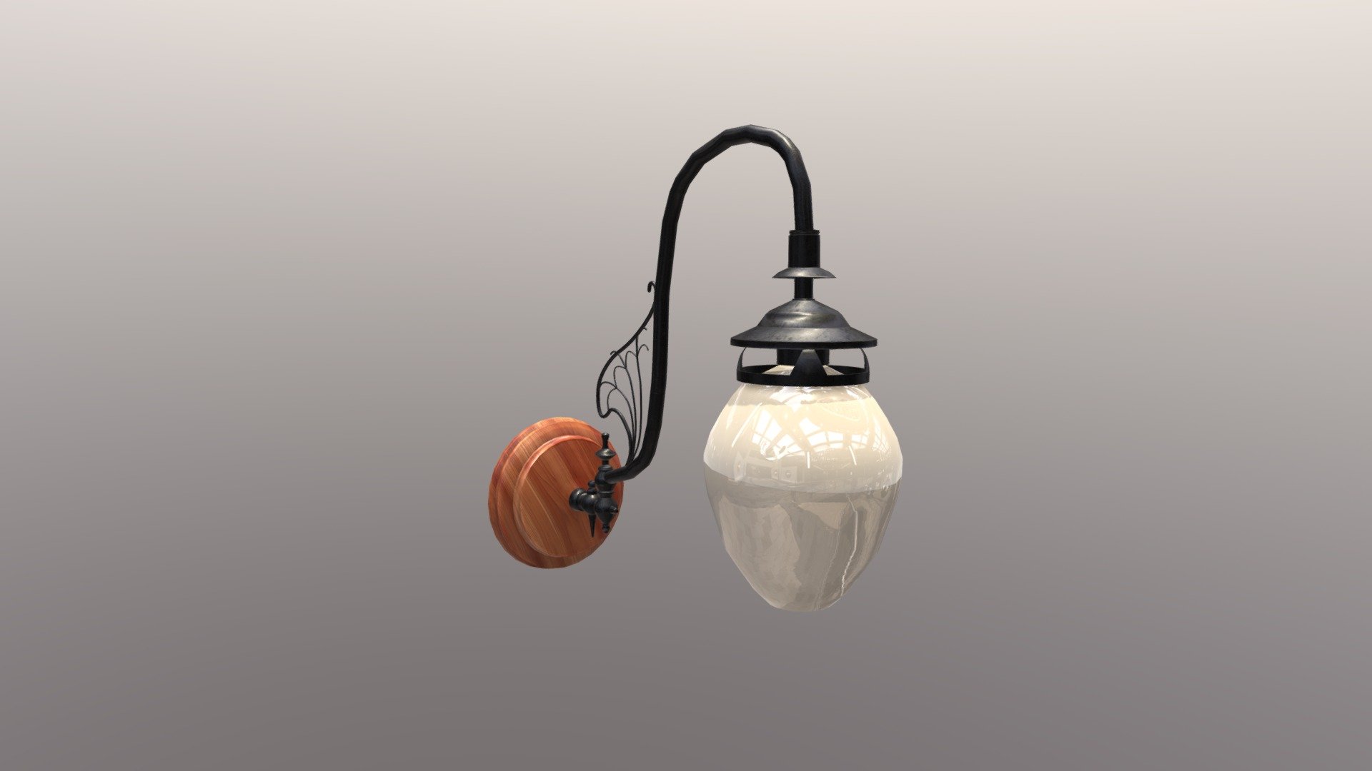 Wall Lamp - 3D model by Minnsen [39df2a4] - Sketchfab