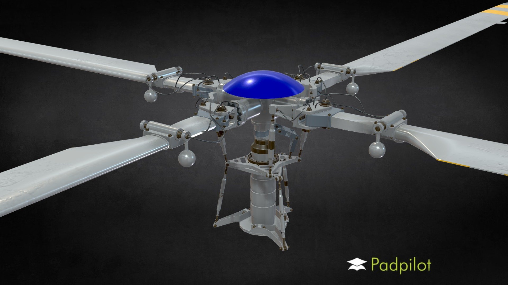 Eurocopter H145-T2 Rotor Head - 3D model by Padpilot [39e23f9] - Sketchfab