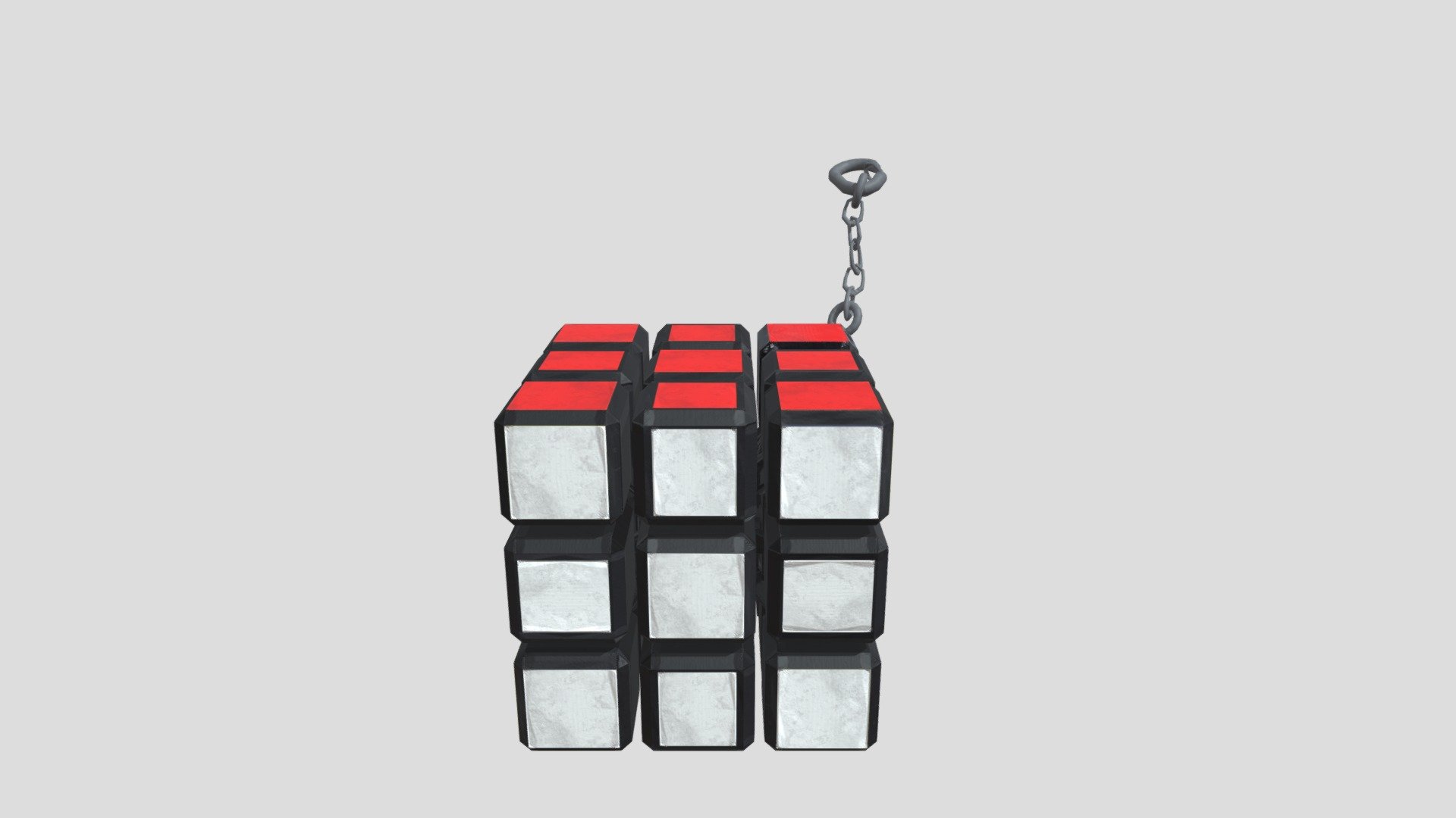 keychain cube painted - 3D model by Amaru48x [39e24be] - Sketchfab