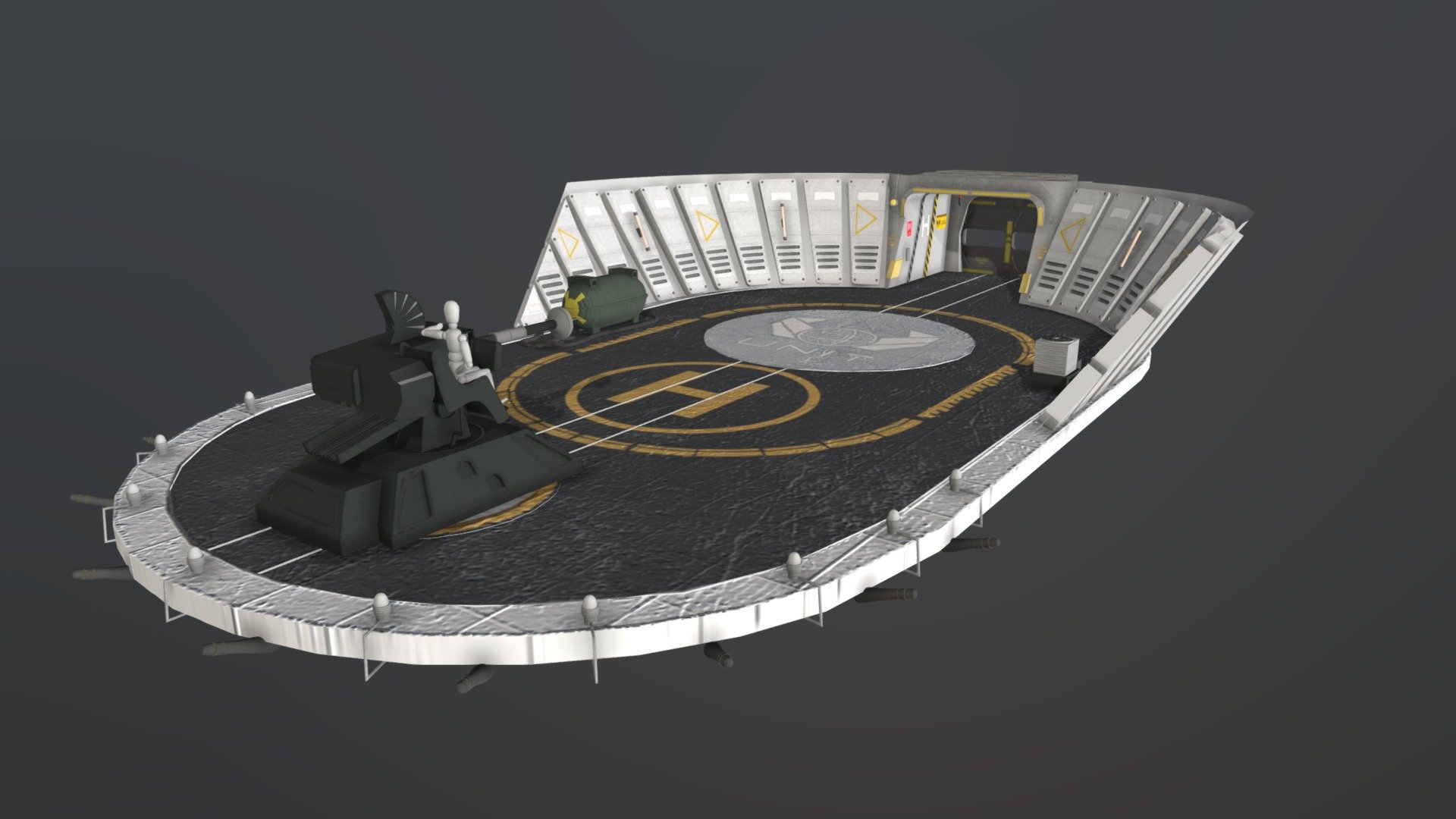 UNIT Helipad - 3D model by JorJ (@jorjjest) [39e25de] - Sketchfab