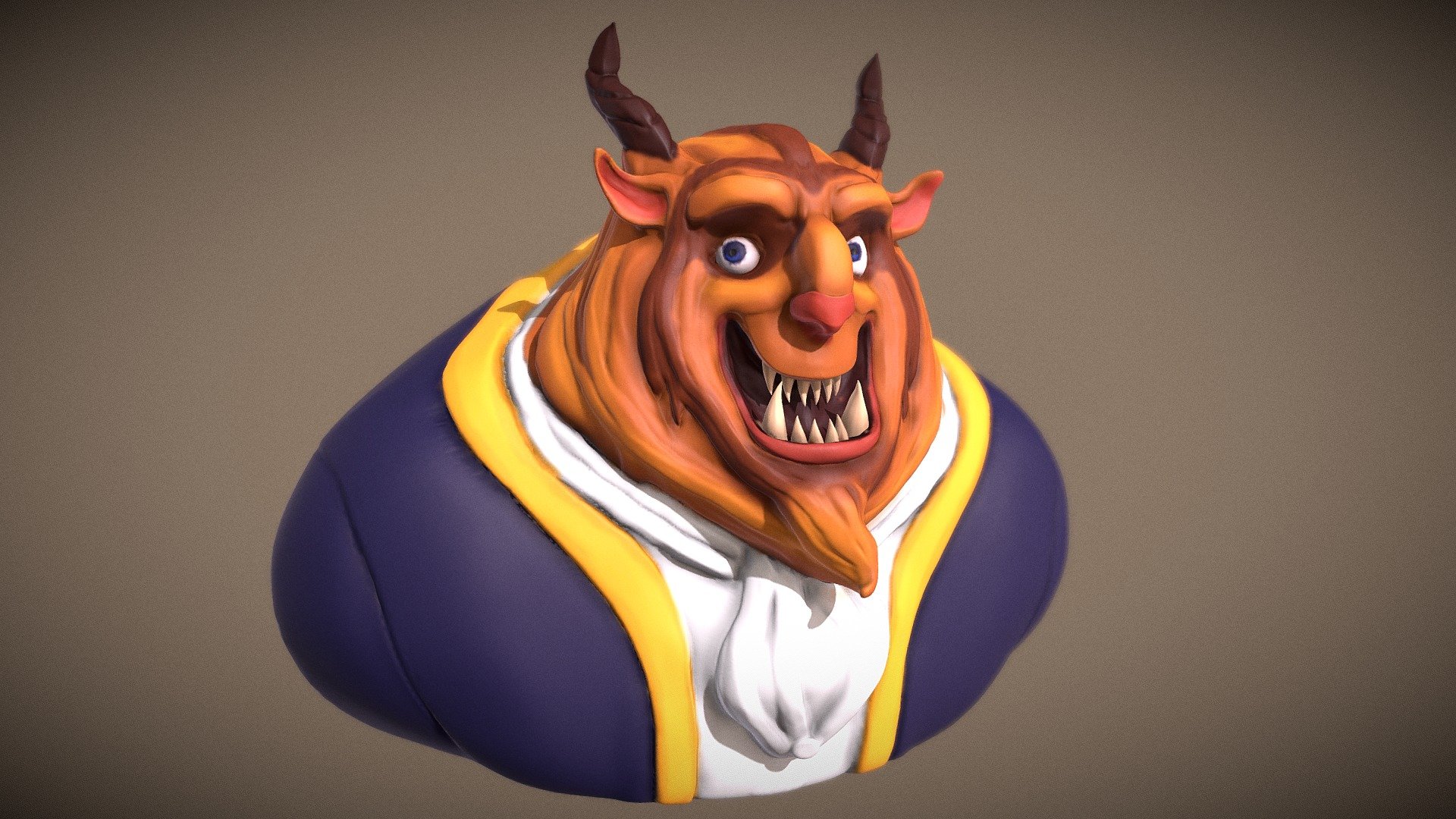 Beast Bust, From Beauty and the Beast - Download Free 3D model by ...