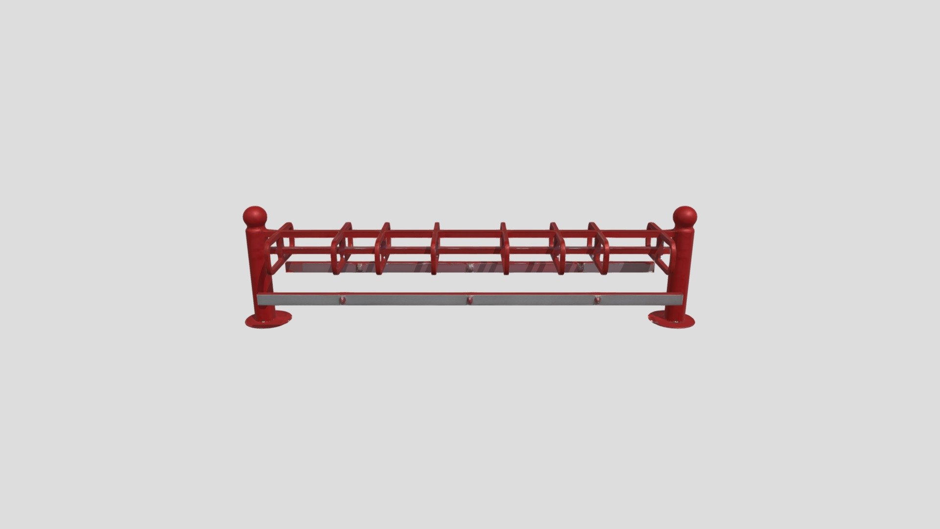 red spiral bike rack - 3D model by civile-icf [39e5ac9] - Sketchfab