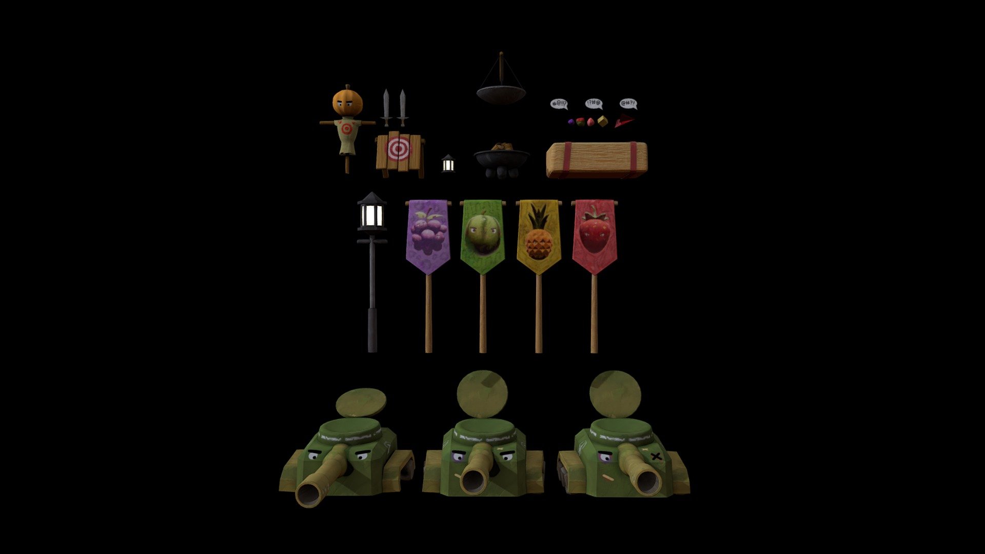 misc props - 3D model by JL (@Bluescreen1) [39e6139] - Sketchfab