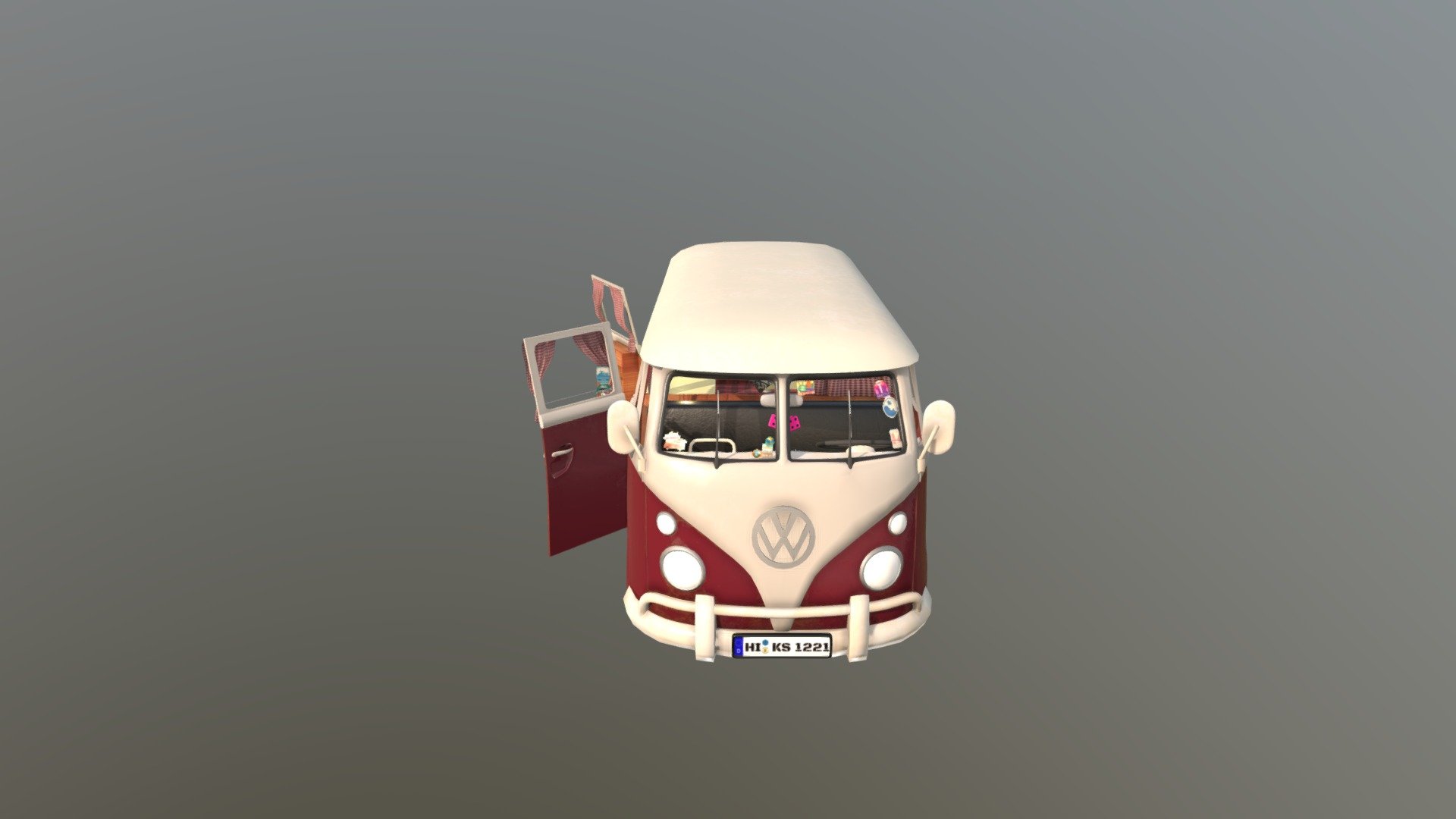 VW Bus - 3D model by Melissa Schrader (@melissa_schrader) [39e64c2 ...