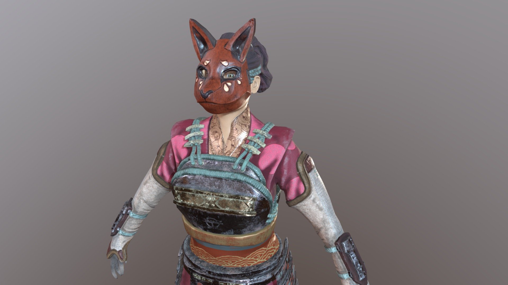 Samurai Inspired Character - Download Free 3D model by Thomas Walker ...