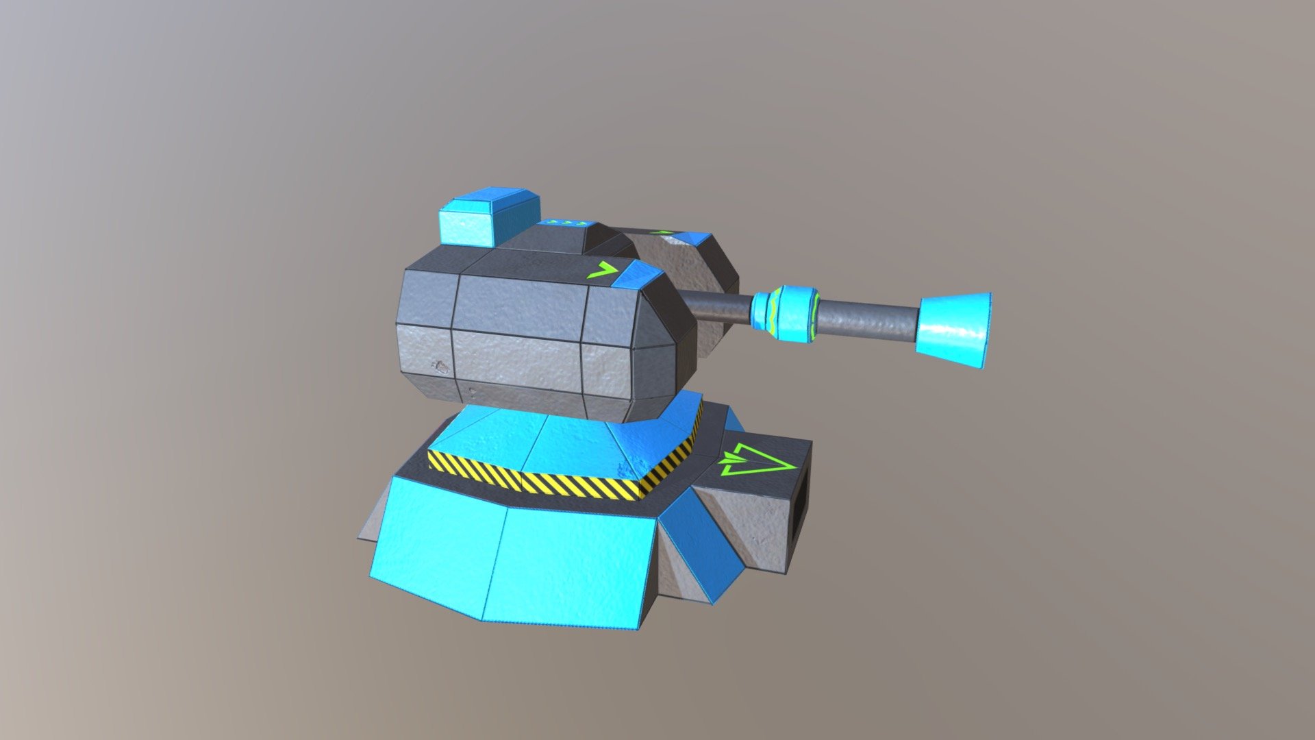 Turret 1 - 3D model by BESanchez [39e9999] - Sketchfab