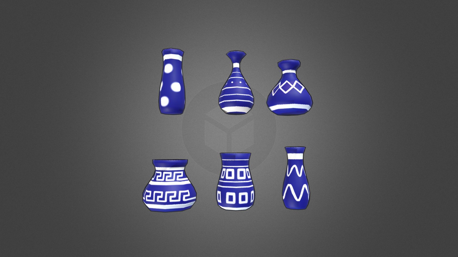 Kit Vases - 3D model by Stigia Studio (@stigiastudio) [39ebb65] - Sketchfab