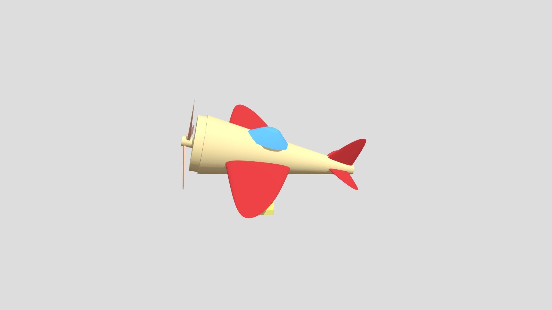Low-Poly 3D Toy Airplane - Download Free 3D model by Produk Cerdas ...