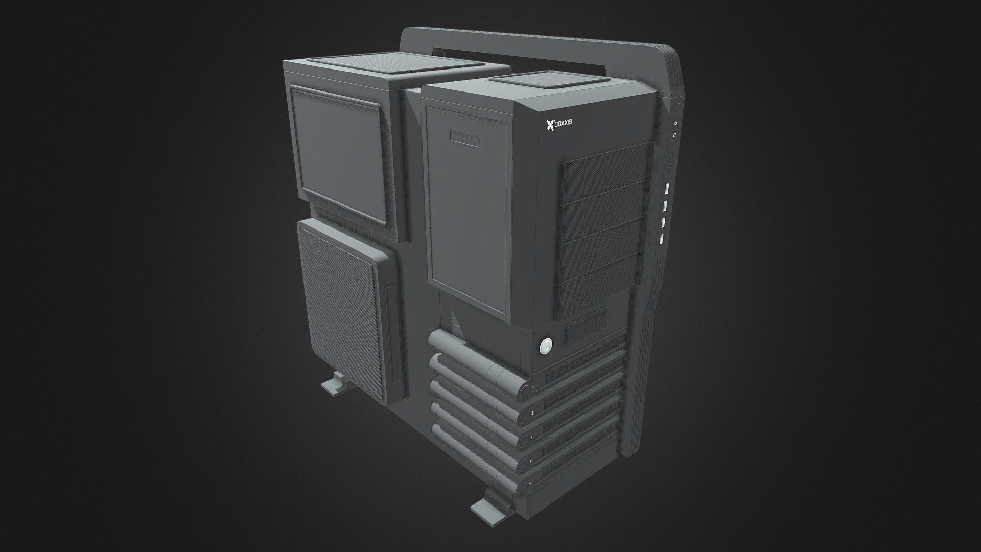 CGAxis PC Case - Buy Royalty Free 3D model by cgaxis [39eedcd] - Sketchfab Store