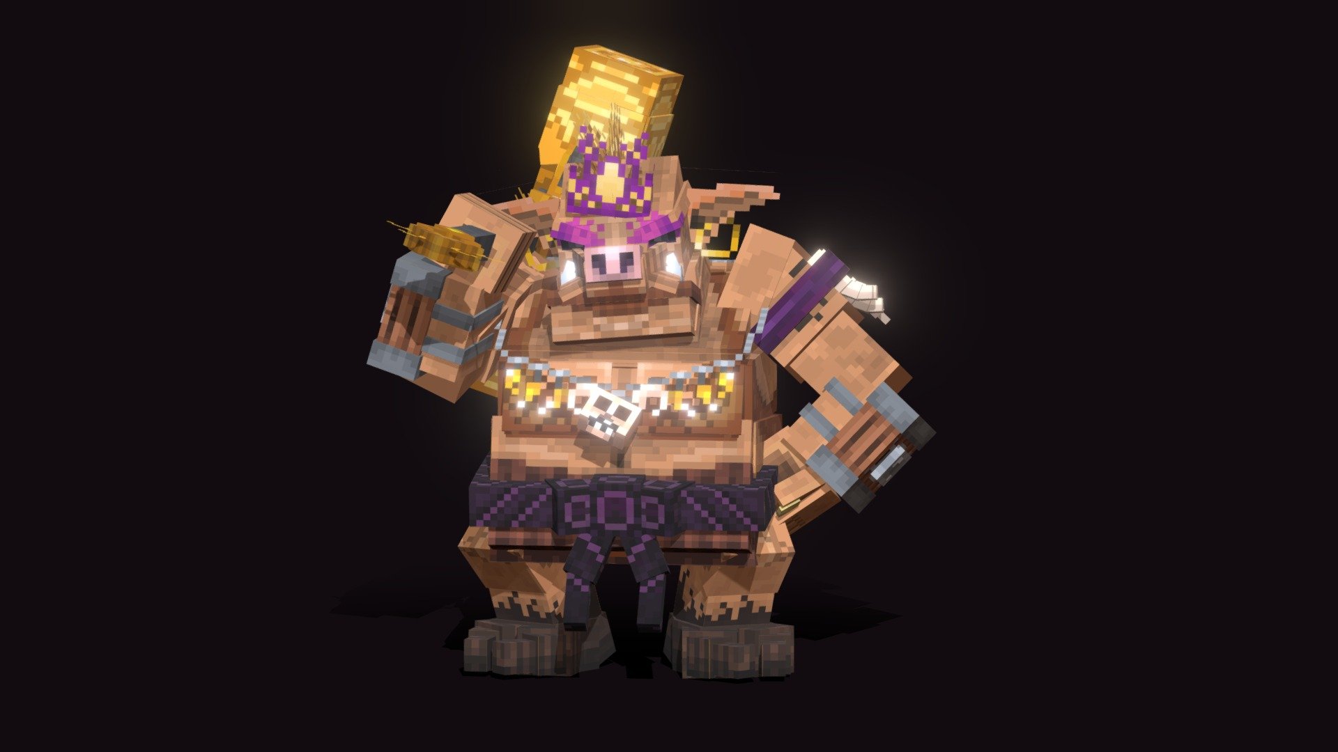 Piglin queen - 3D model by cazfps [39efdf7] - Sketchfab