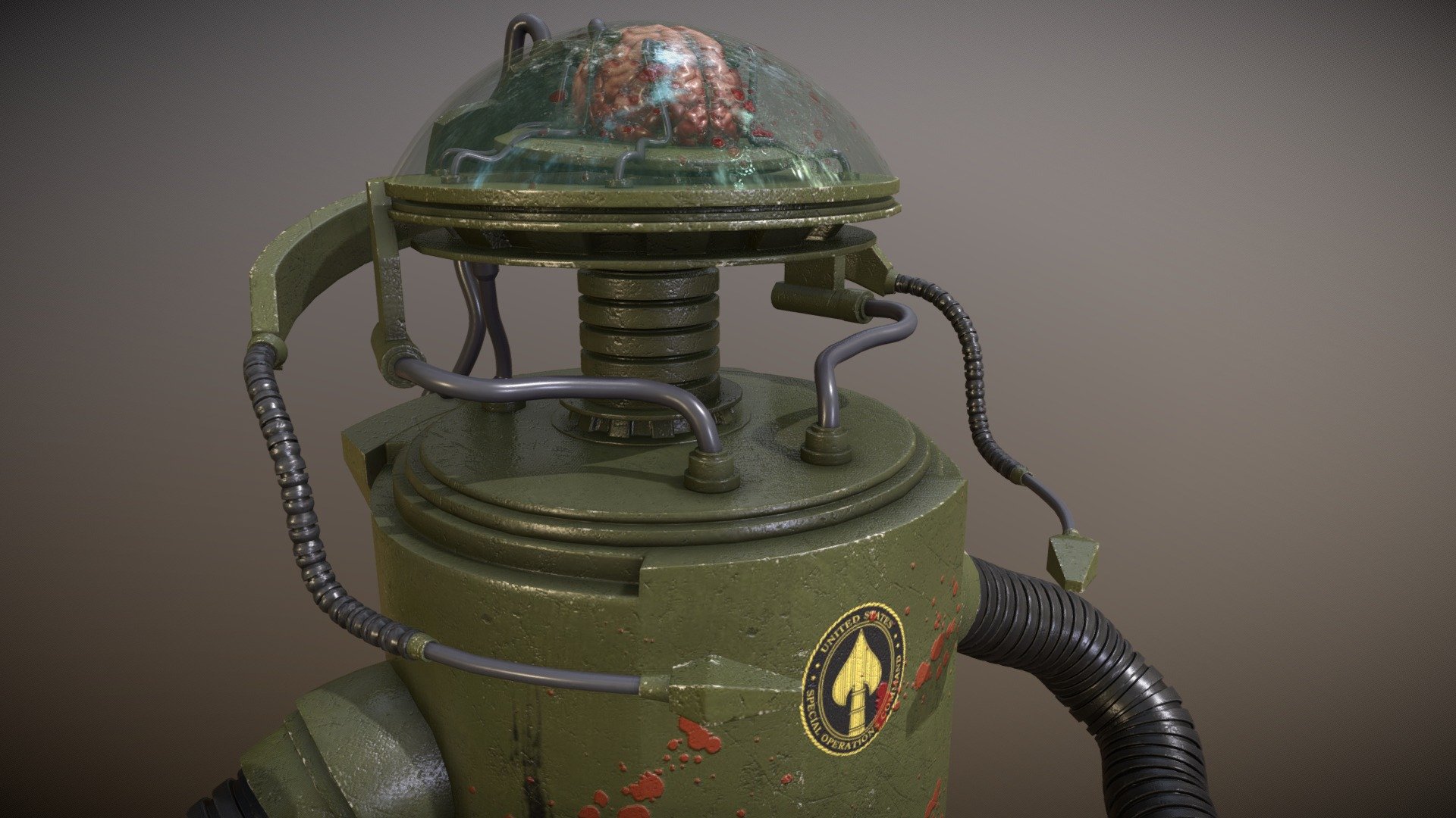 RoboBrain (Realistic) - 3D model by Ryan_Kidney (@kidney2002) [39f07b0 ...