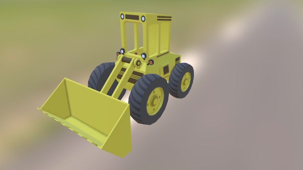 Low Poly Excavator - 3D model by luuxord [39f17ea] - Sketchfab