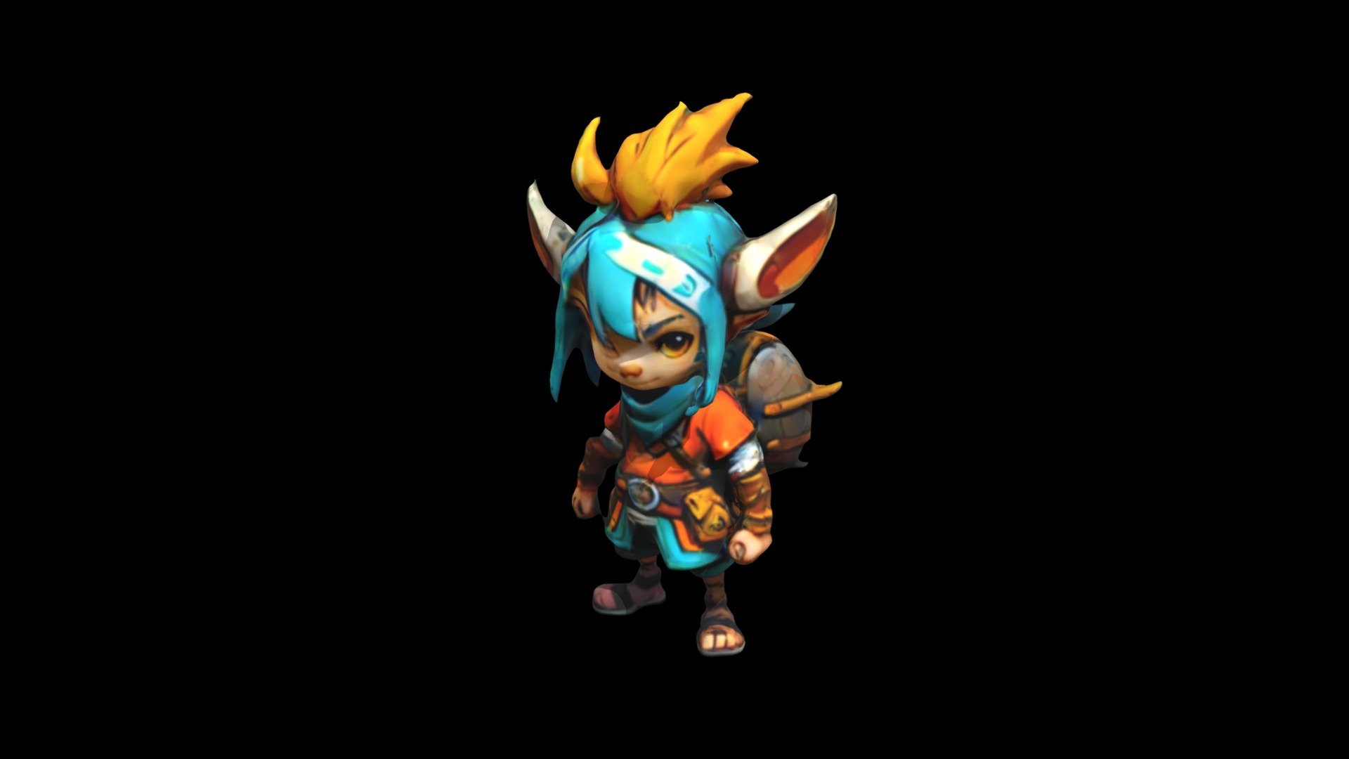 Character Design "Preppy, Adventure-Ready Sprite - Download Free 3D ...