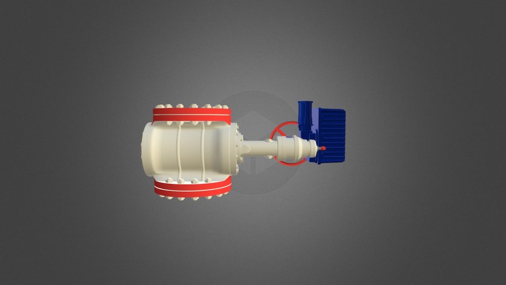 gate valve - 3D model by FedRev [39f5b6a] - Sketchfab