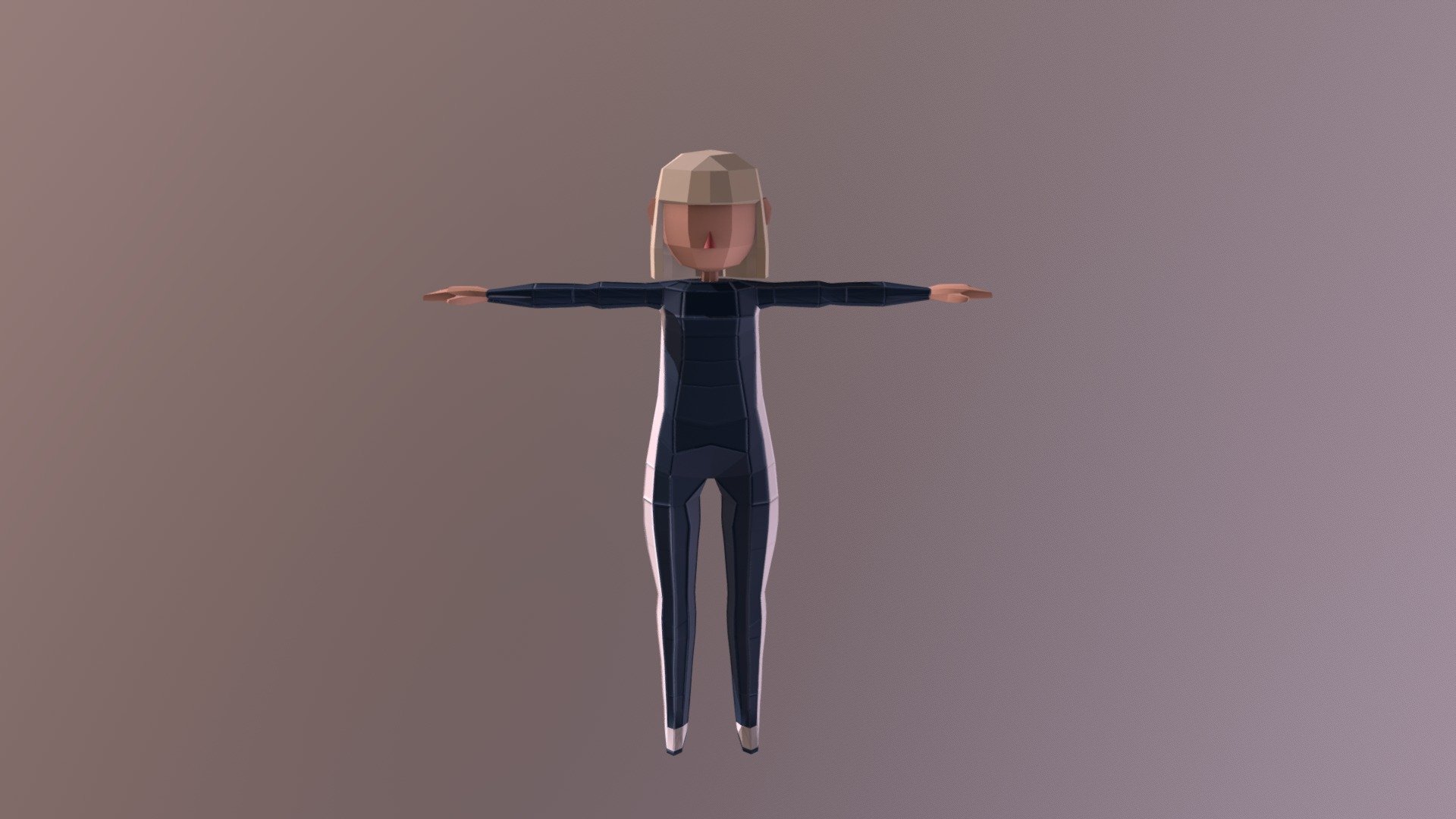 Low Poly Human Female Textured - Download Free 3D model by gabbyb ...