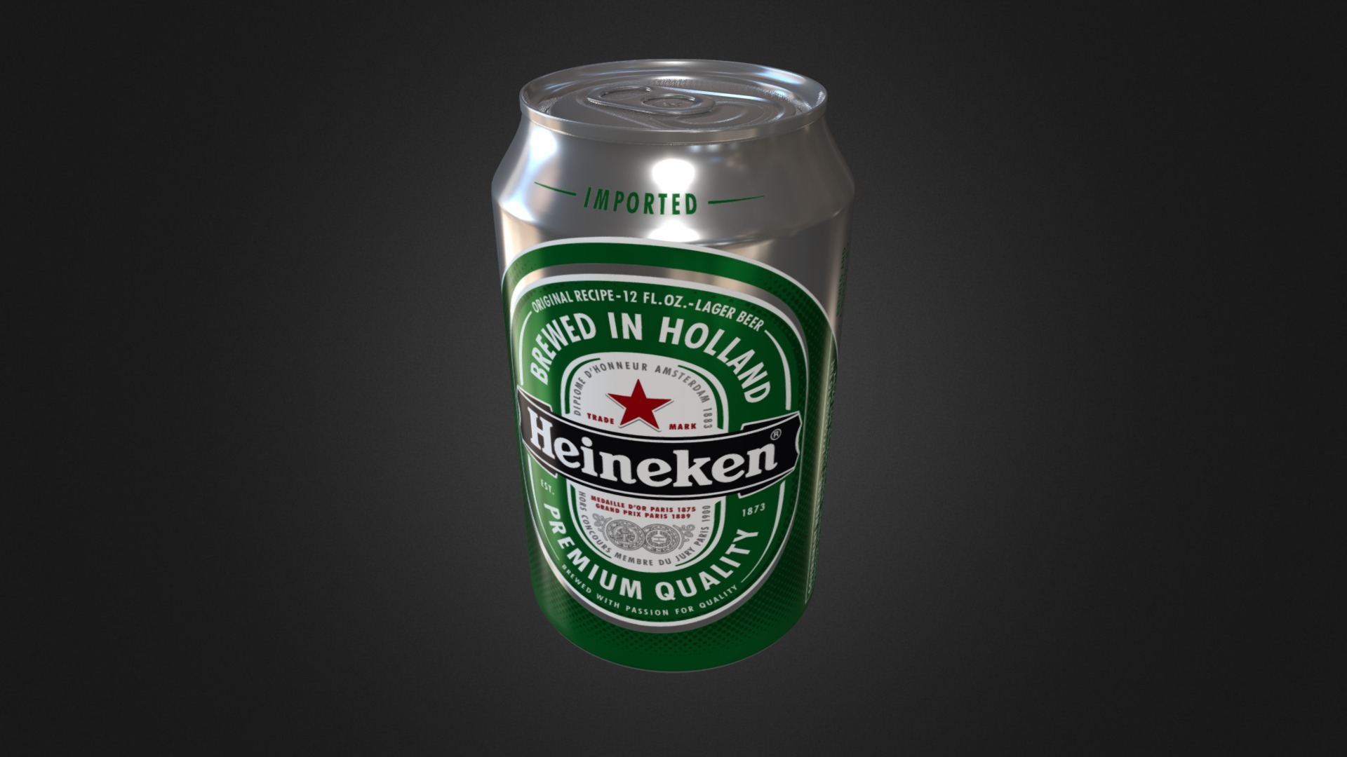 Heineken Can - 3D model by achtentwintig [39f7b07] - Sketchfab