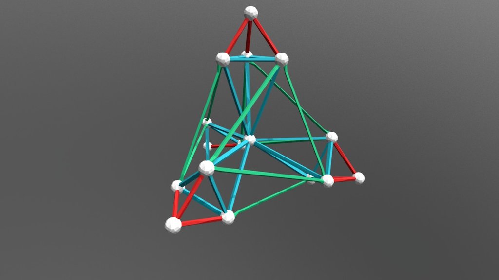 17 48 1 Green Line Pyramid Twist - 3D model by Zometool [39f7ce8 ...