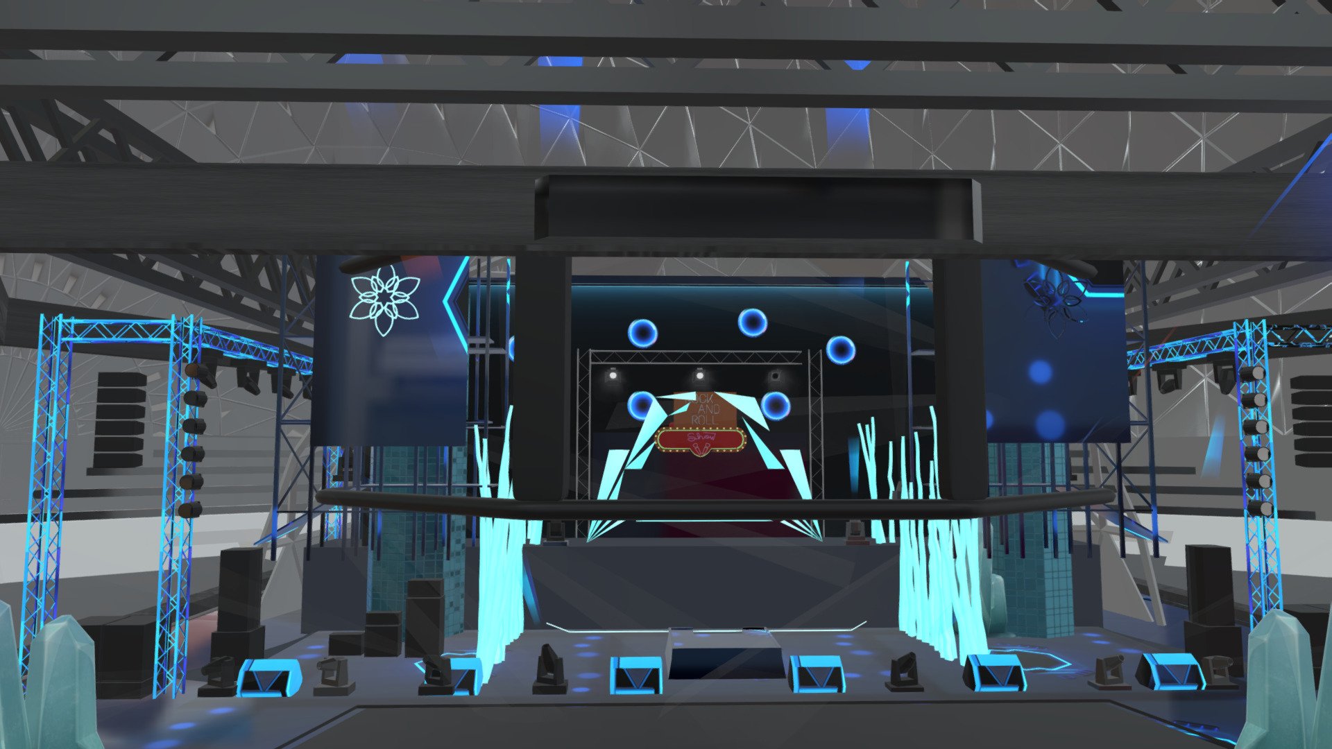 Metaverse Concert Stage Version 2 [PBR] - Download Free 3D model by ...