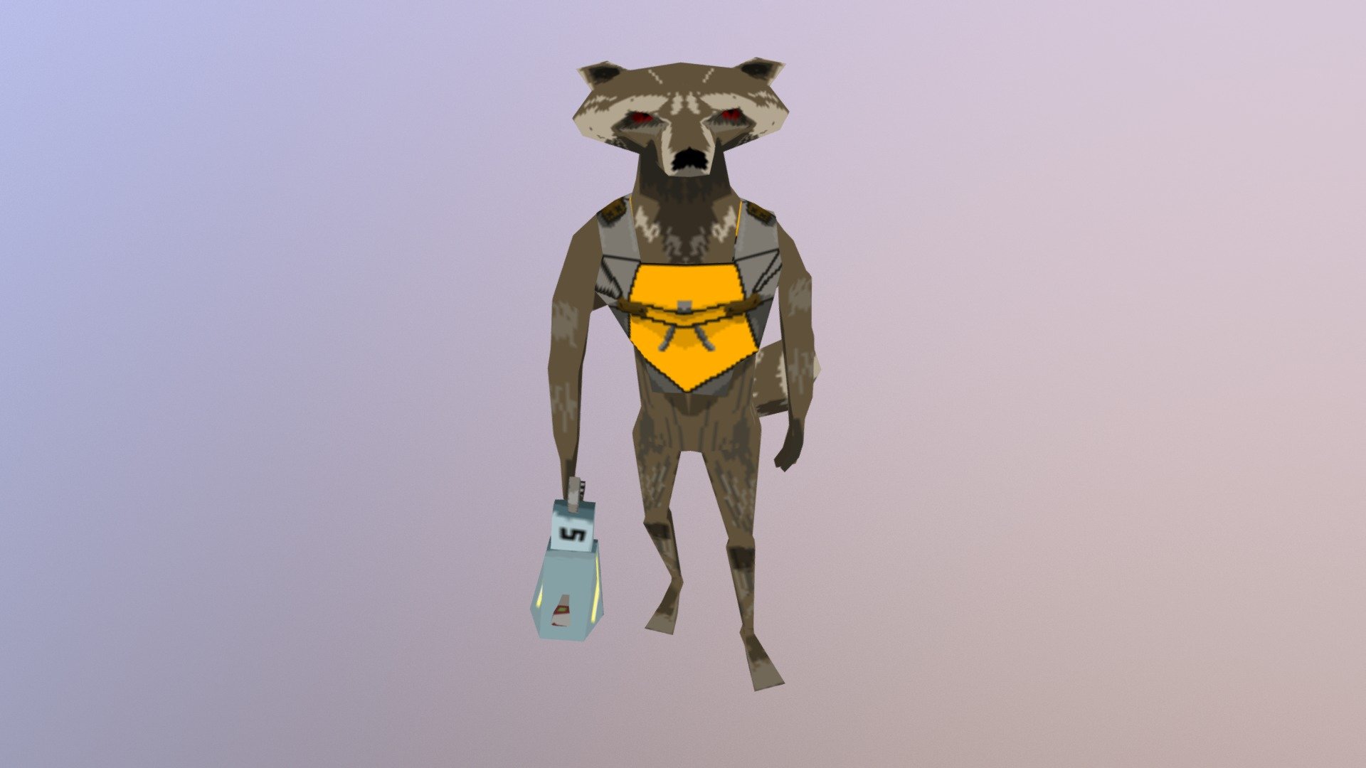 Rocket Raccoon - 3D model by someone (@dudulezsss) [39f8a11] - Sketchfab