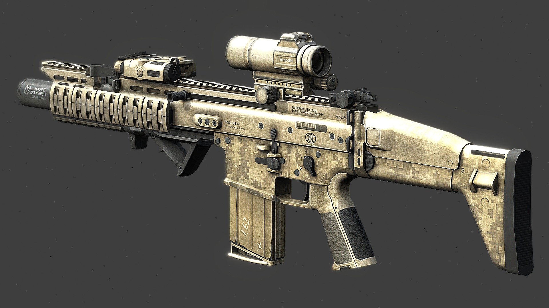 SCAR - 3D model by ⓈⓃⓄⓌⒾⒺ ⒽⓄⓂⒾⒺ (@snowyhomie) [39f97c8] - Sketchfab