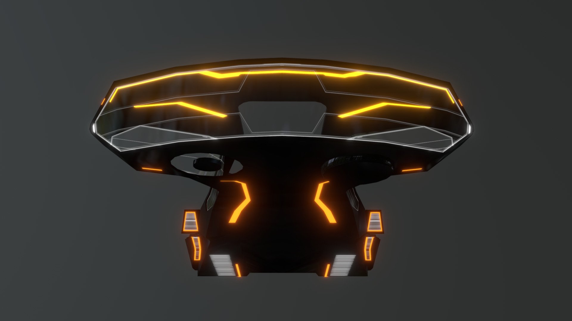 TRON Commander-ship - Download Free 3D model by jimy-byerley [39f9f2f ...