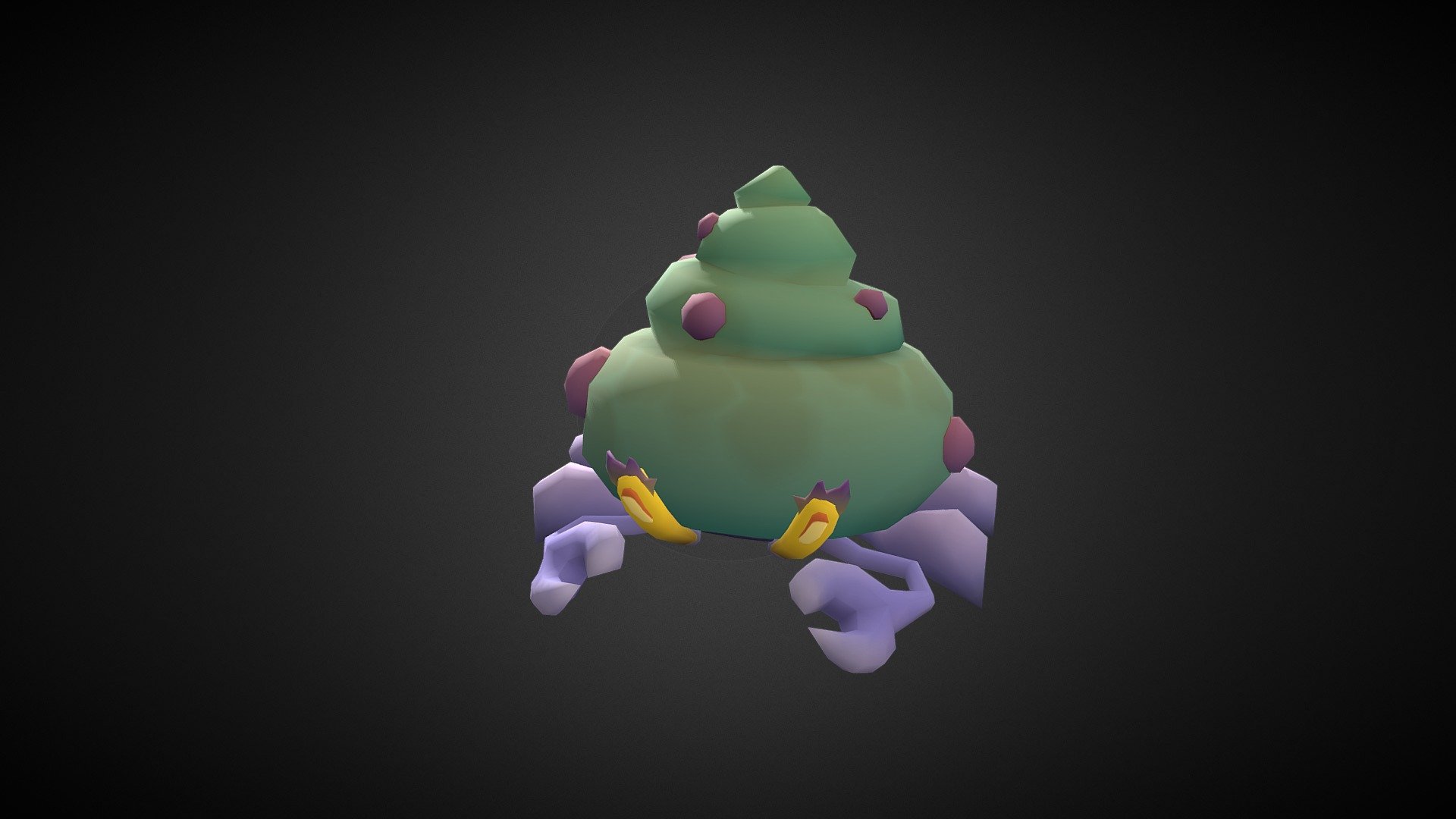 Animated cancer cartoon lowpoly character - 3D model by cobectbhax ...