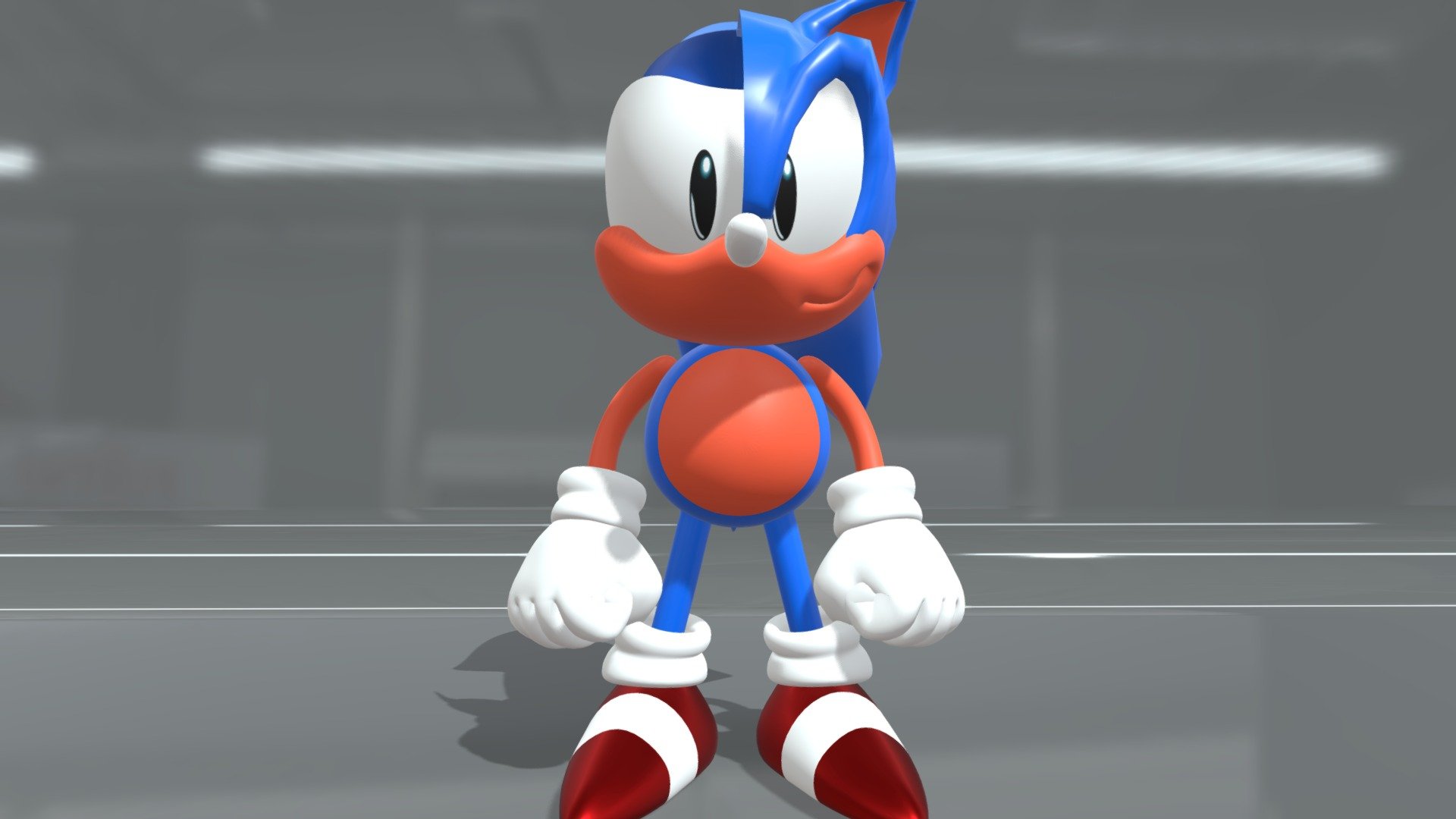 Classic Sonic US - 3D model by Zalgo (@leah.sc2209) [39fb583] - Sketchfab