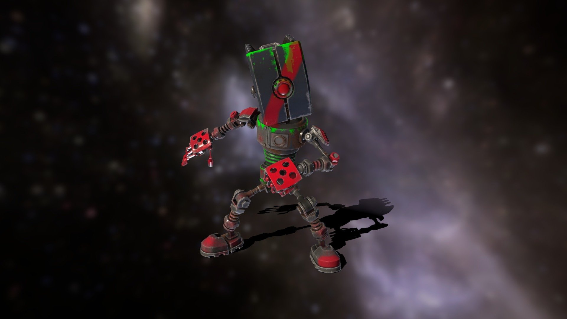 Fight robot - Download Free 3D model by Bogdaddy [39fc345] - Sketchfab