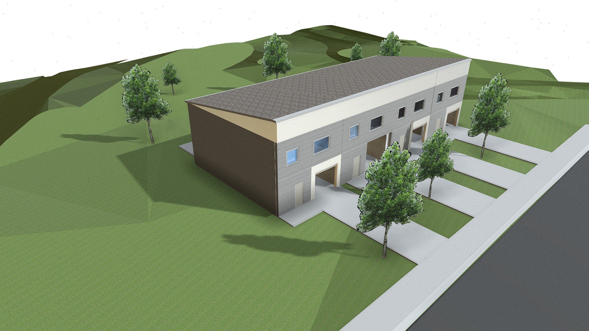 4 Unit Complex Without Basement Animation - 3D model by InnovativeBrick ...