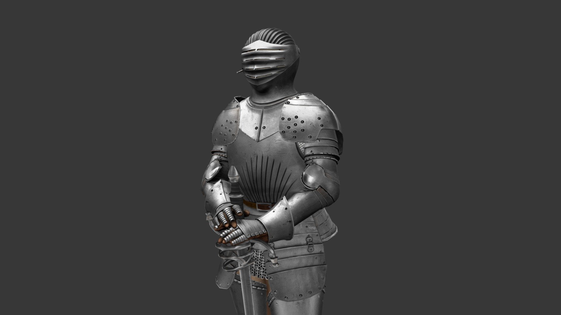 Knight Armor - 3D model by Damien Brisson (@DamienBrisson) [39fec14 ...