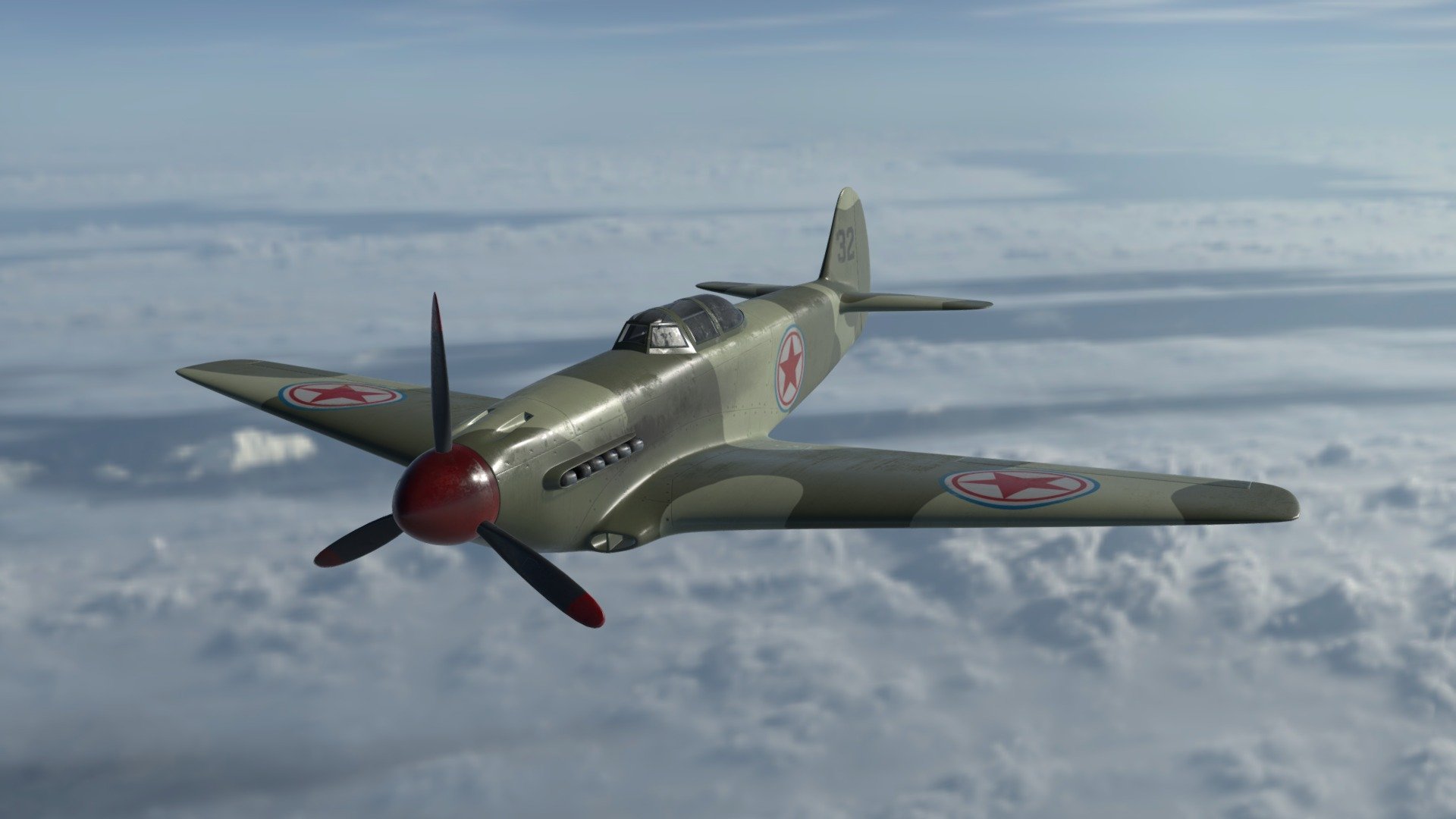 Yakovlev Yak-9 (North Korea Air Force) - 3D model by MPSmodels (@Markus ...